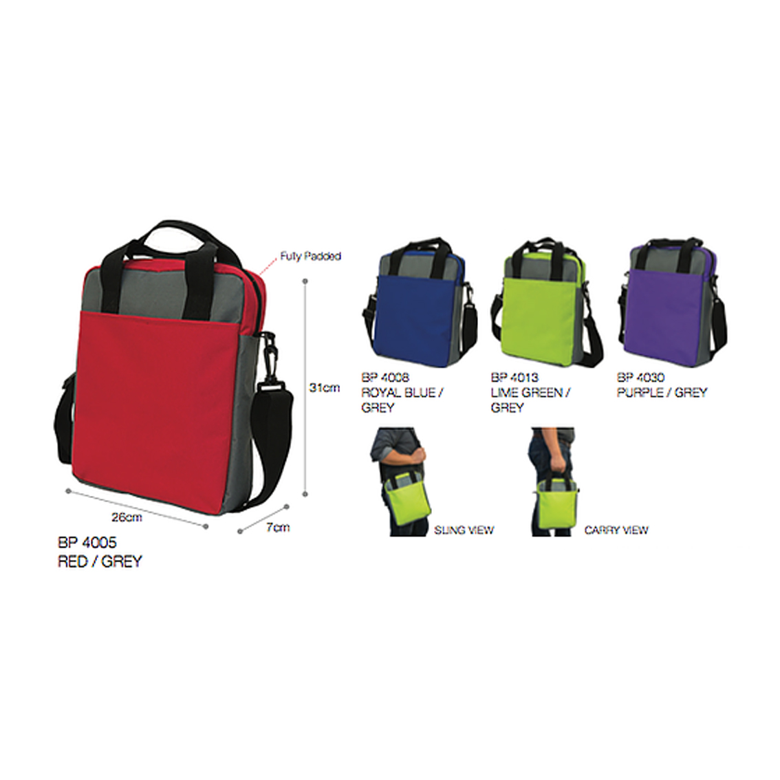 BP40 Nylon 600D (Fully Padded) - T Shirt Printing Singapore